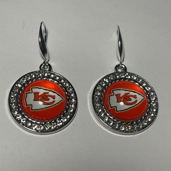 NFL | Jewelry | Kansas City Chiefs Nfl Fashion Dangle Rhinestone ...